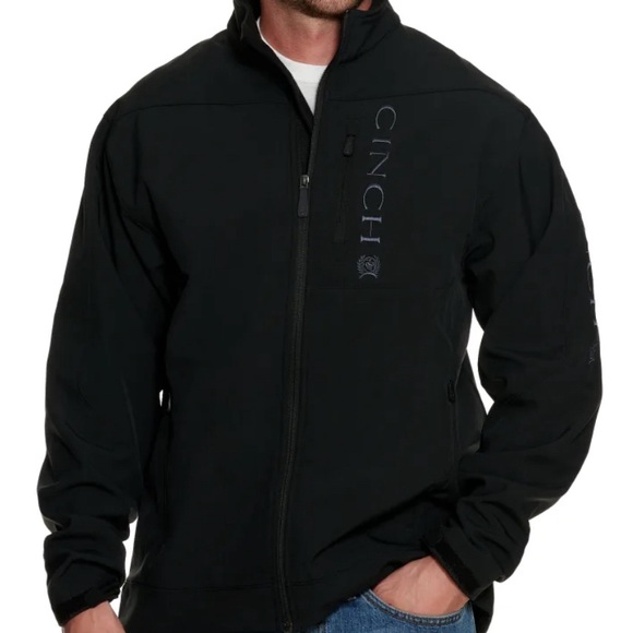 Cinch | Jackets & Coats | Cinch Mens Black With Grey Logos | Poshmark